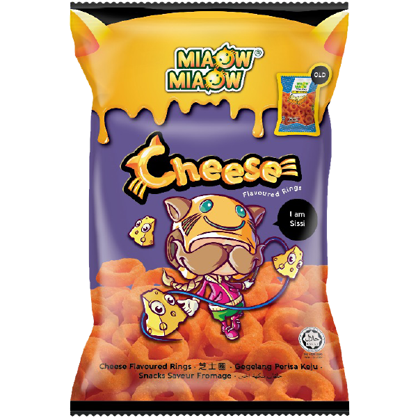 MiaowMiaow Cuttlefish Flavored Crackers 60g x 30 - globalfoodproduct.com