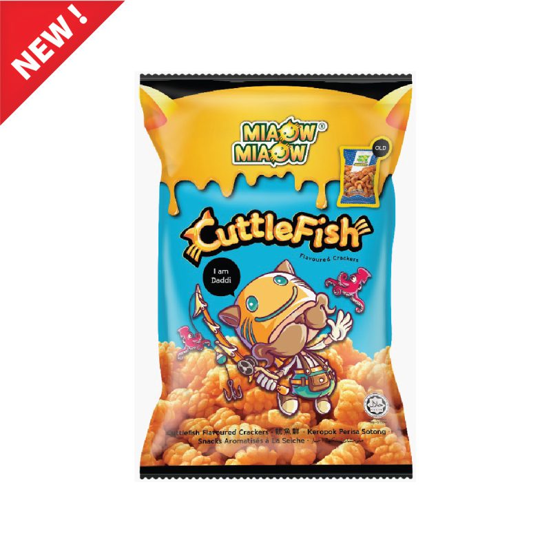 MiaowMiaow Cuttlefish Flavored Crackers- Global Food Products