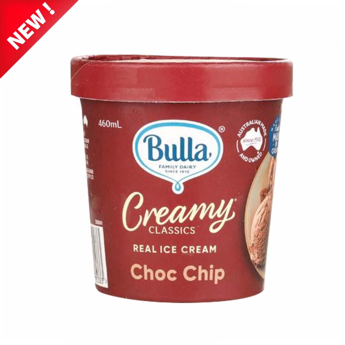 Bulla Creamy Classics Ice Cream Choc Chip - Global Food Products
